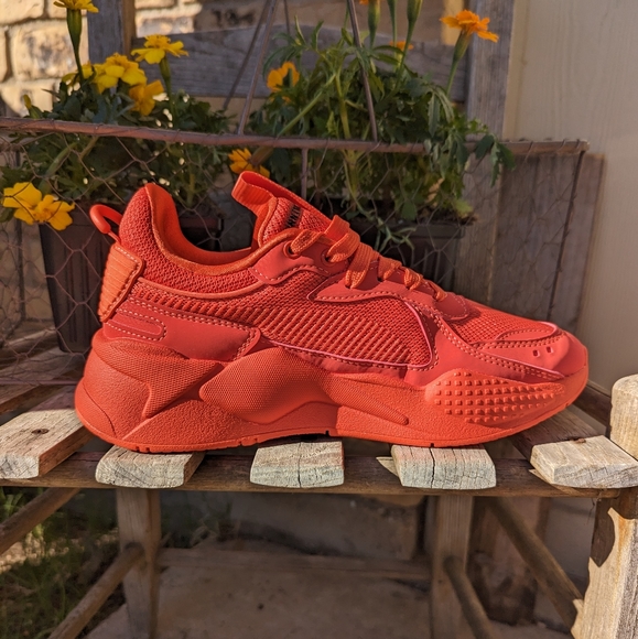 Sergio Rossi for Puma | Shoes | Rsx Womans Neon Orange Puma Sneakers ...